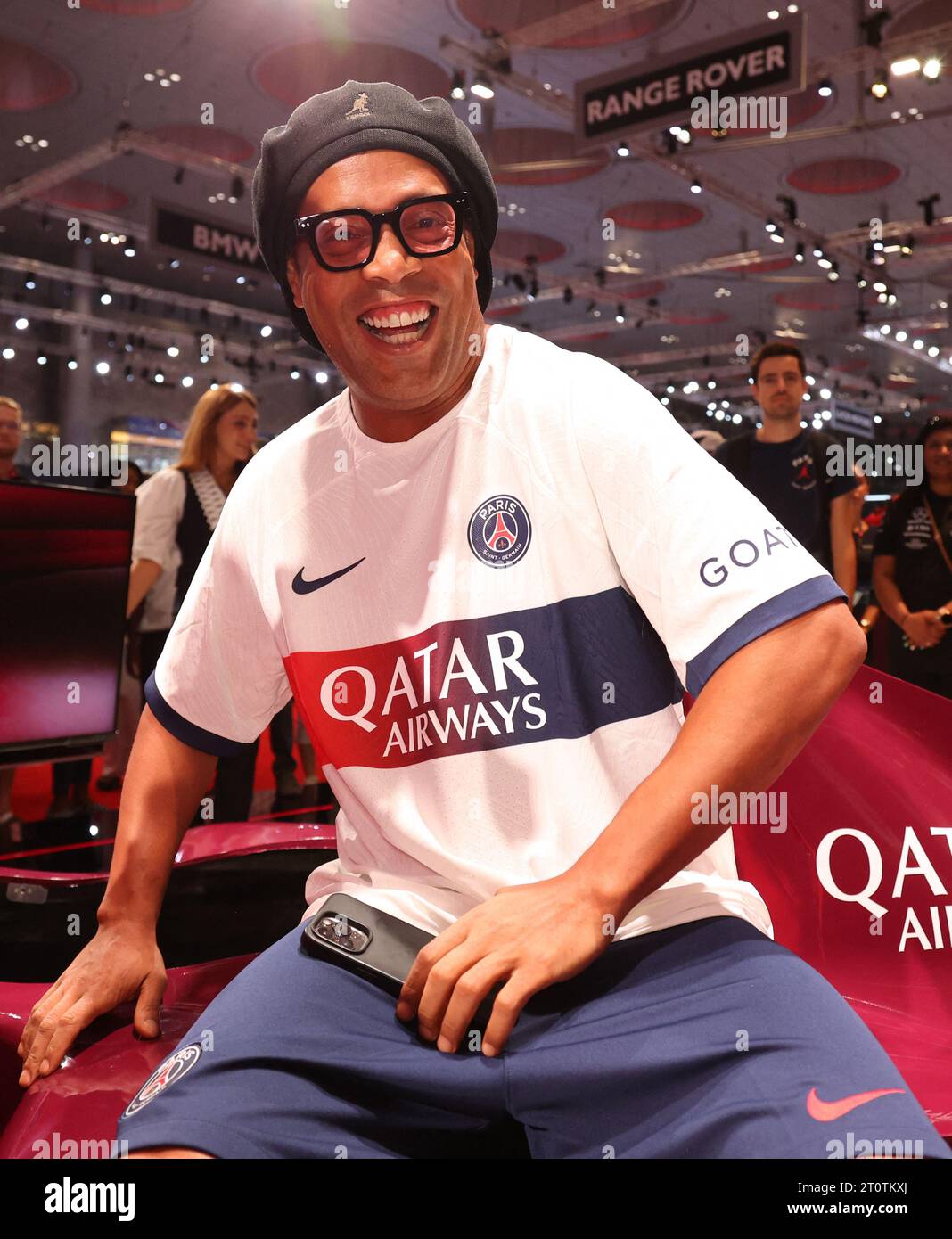 Doha, Qatar. 08th Oct, 2023. Brazilian football player Ronaldinho ...