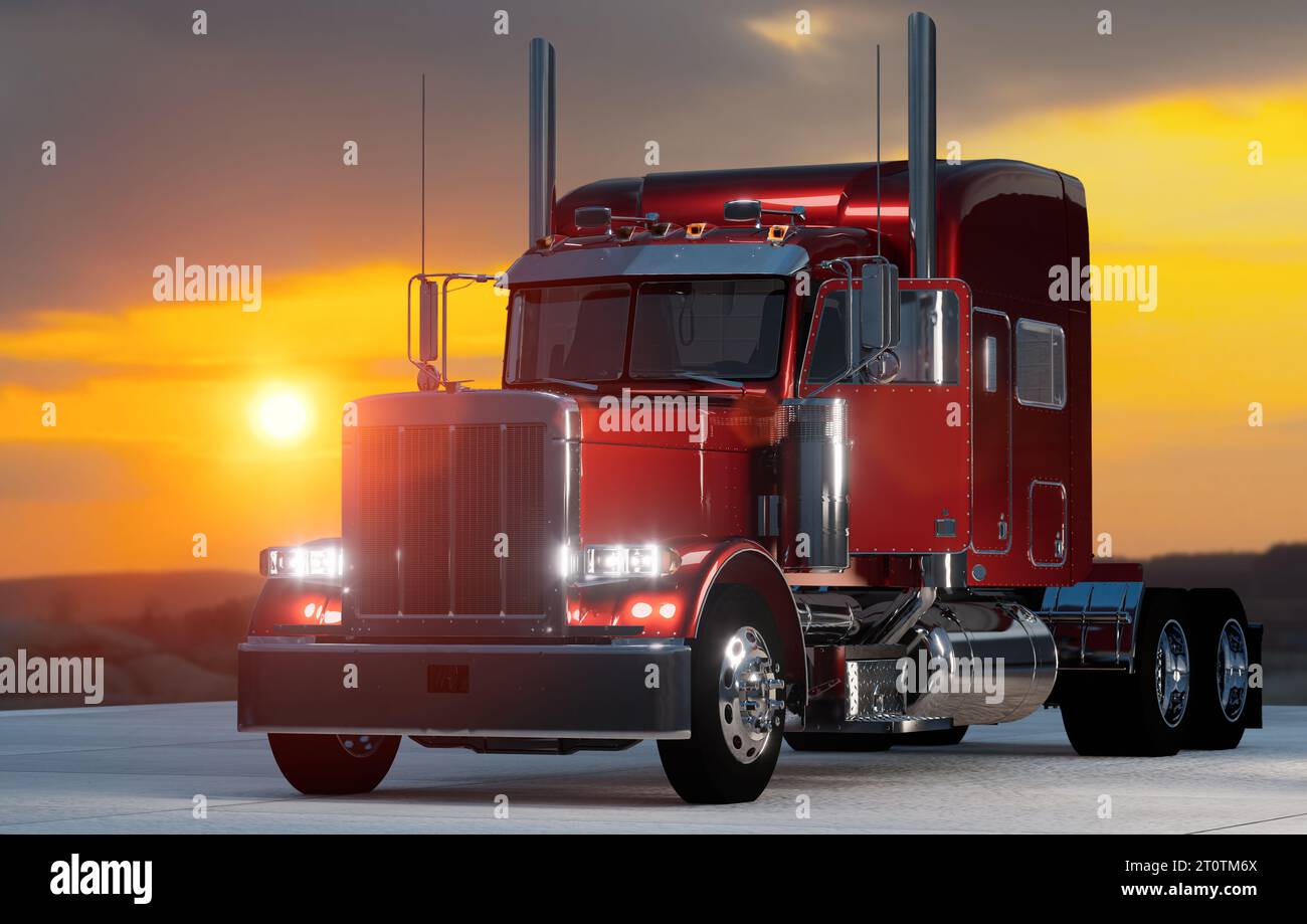 Beautiful classic American truck Stock Photo - Alamy