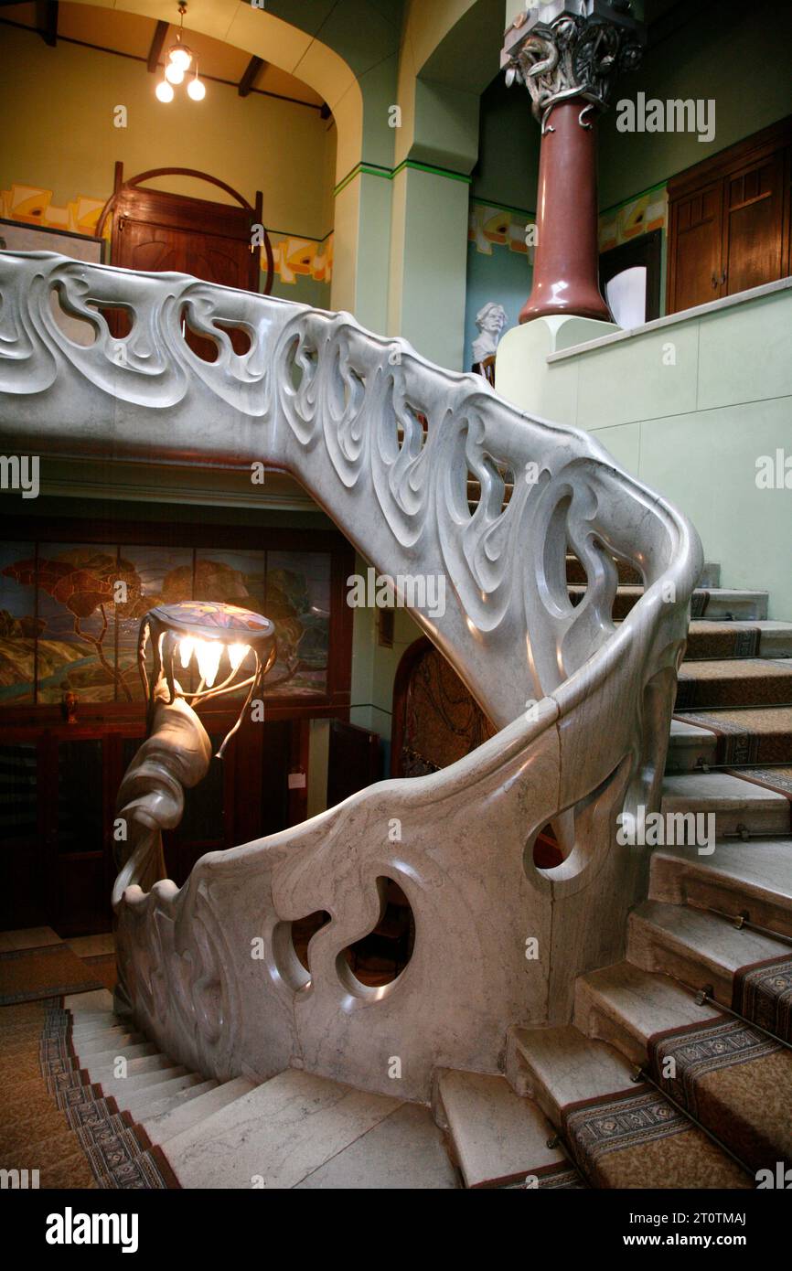 The staircase at Gorky house museum, Moscow, Russia Stock Photo - Alamy