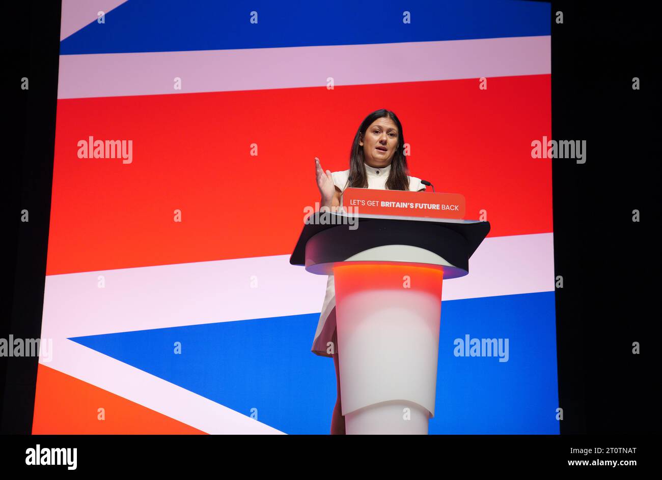Shadow overseas development secretary Lisa Nandy during the Labour ...