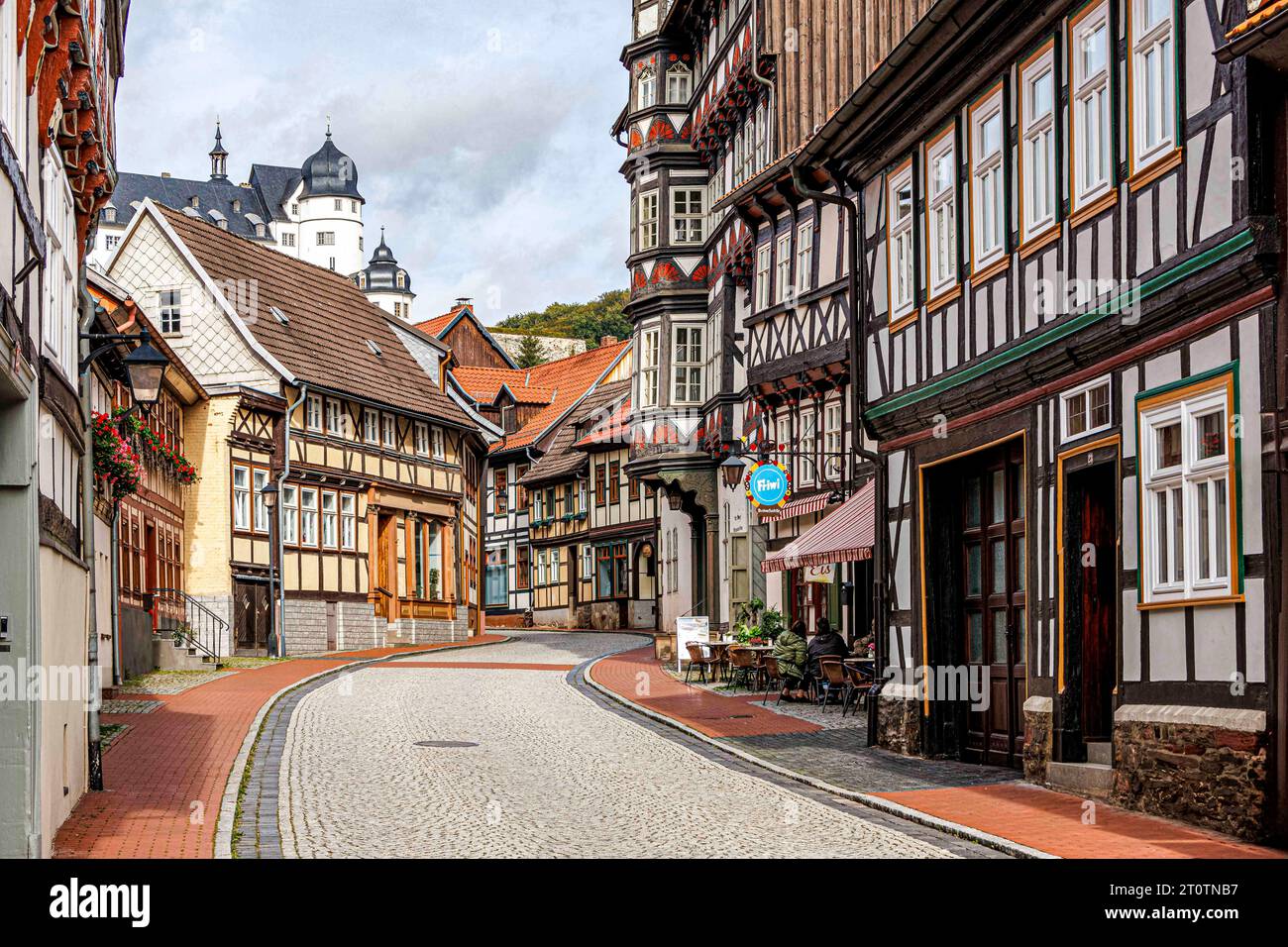 Stolberg, Deutschland 06. Oktober 2023: Blick in die Niedergasse des ...
