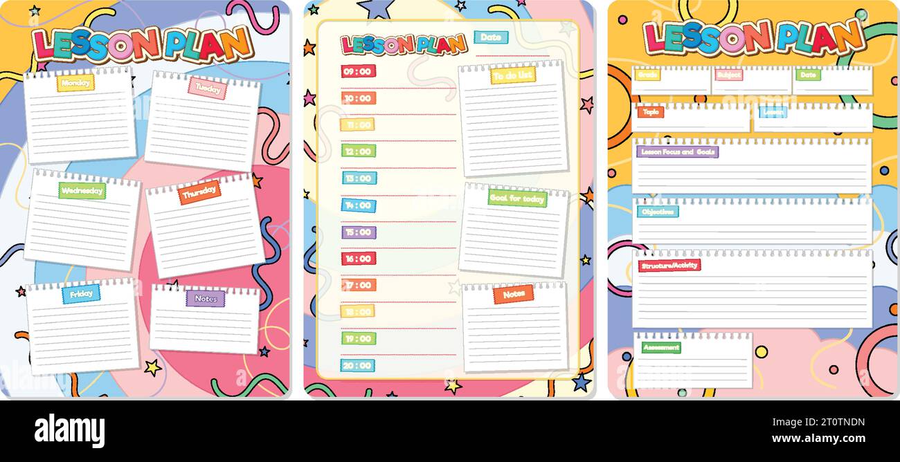 Plans for students Stock Vector Images - Alamy