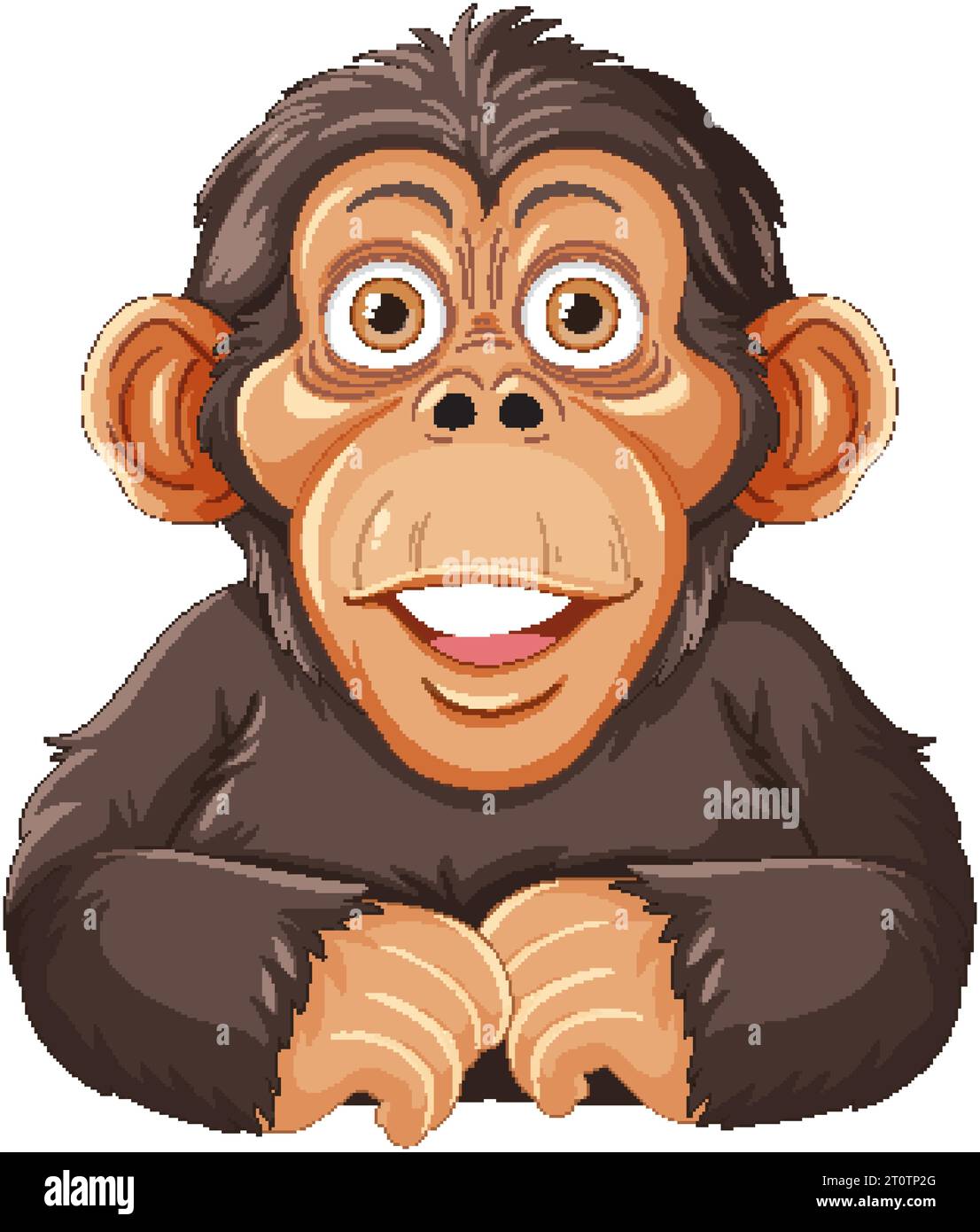 Chimpanzee Cartoon Character Vector illustration Stock Vector Image ...