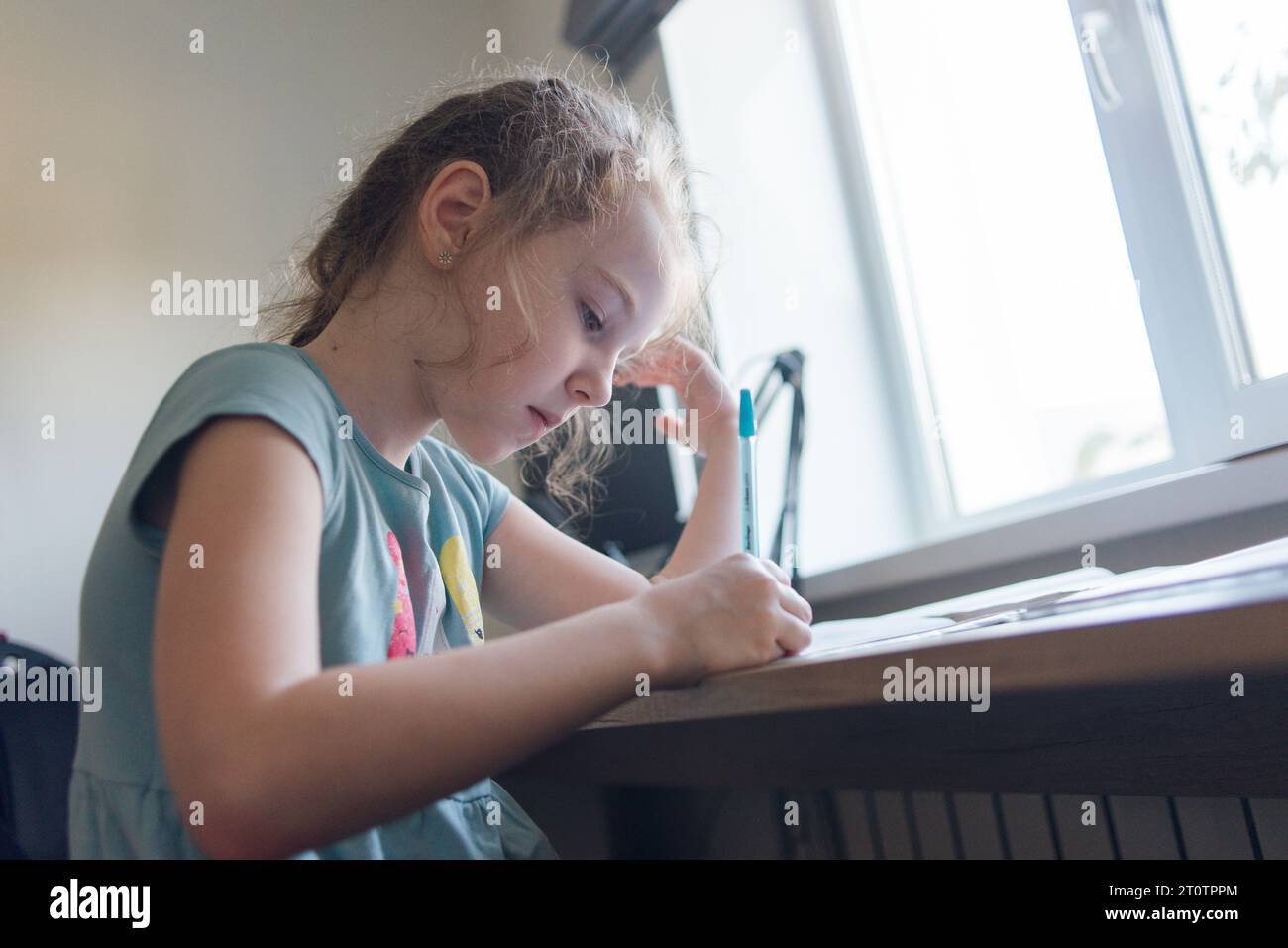 Teenage student doing homework hi-res stock photography and images - Alamy