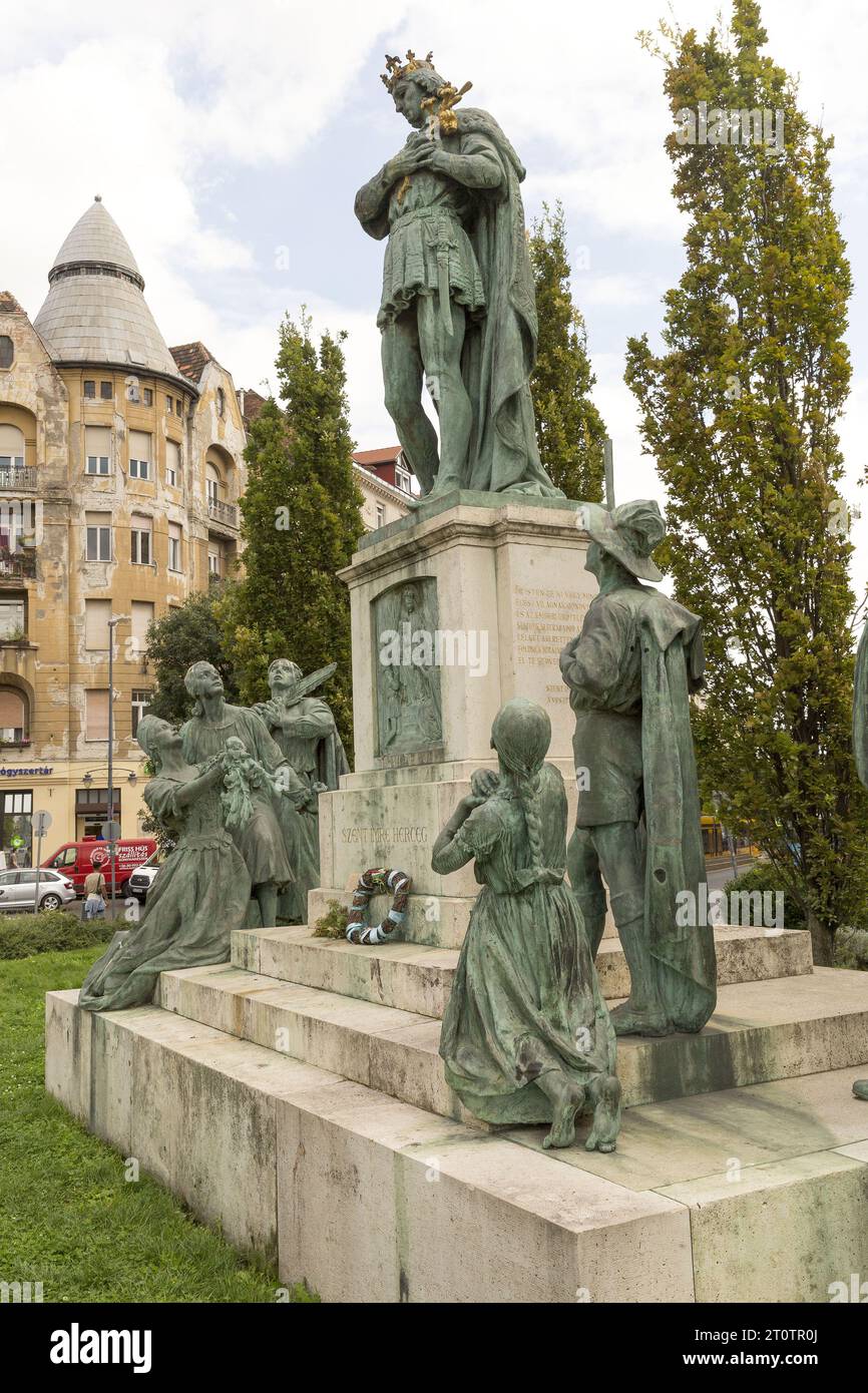 Monument of Saint Emeric in Budapest Stock Photo - Alamy