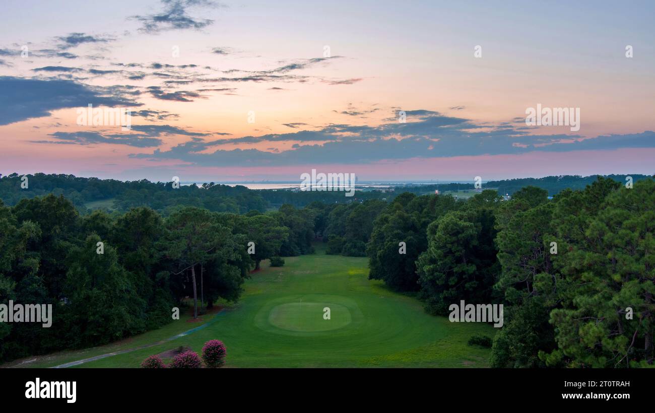 Aerial view sunset in fairhope hi-res stock photography and images - Alamy