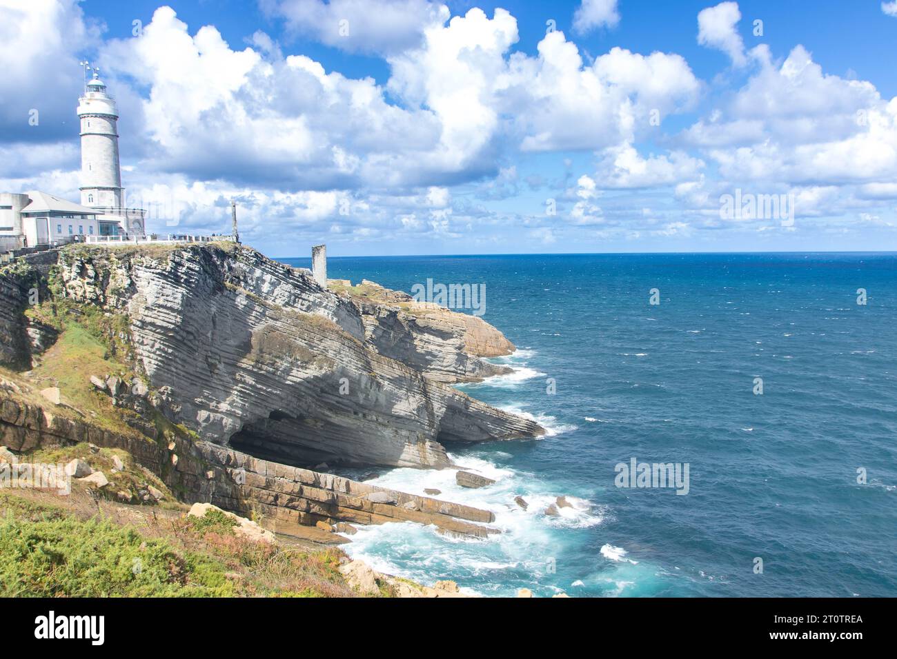The lighthouse of Cabo Mayor in Santander Stock Photo - Alamy
