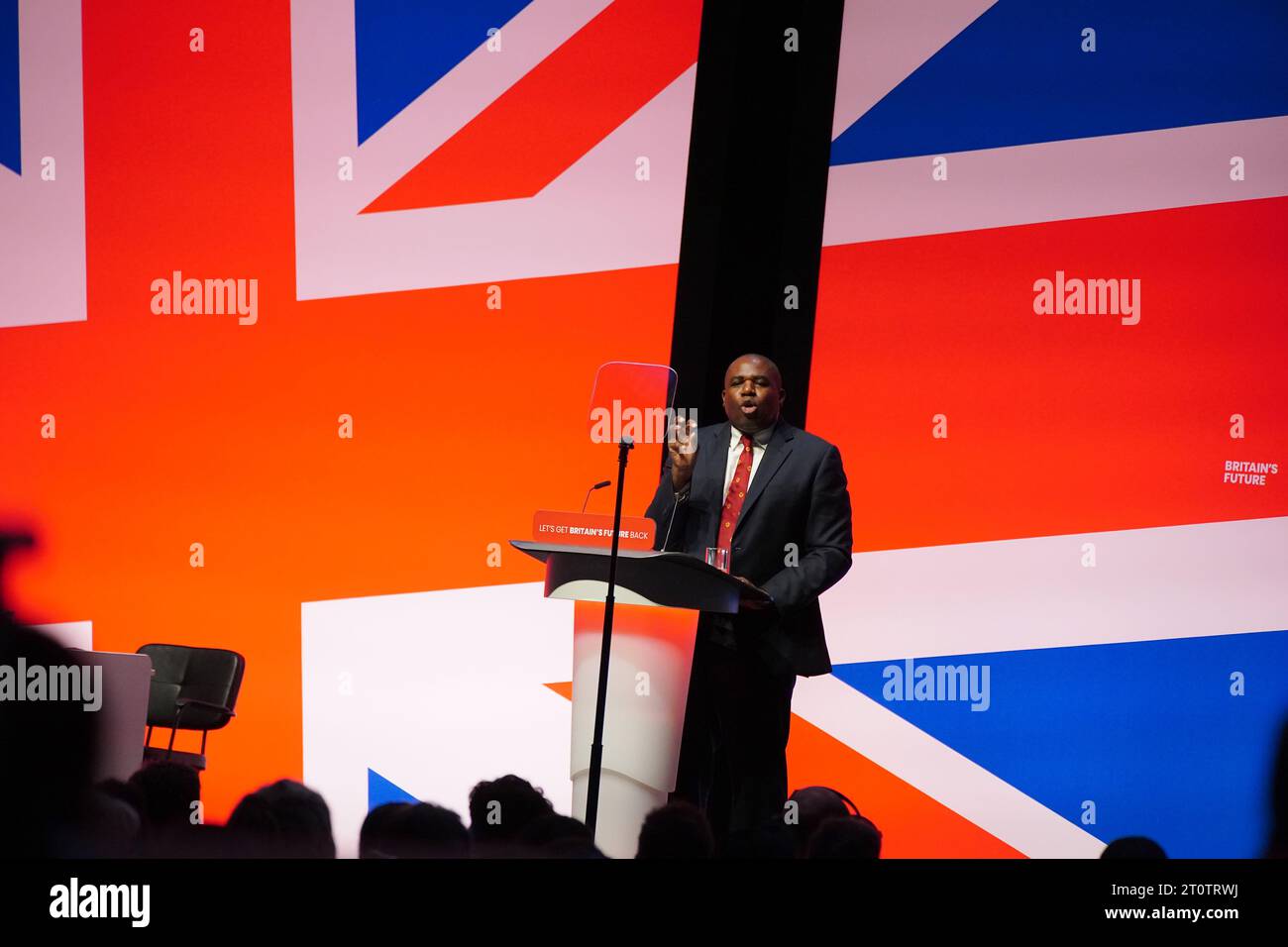 RETRANSMITTED WITH CORRECT CAPTION Shadow foreign secretary David Lammy ...