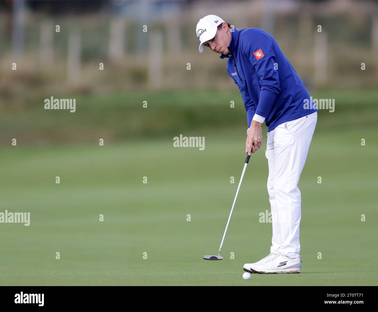 Matt Fitzpatrick putts on the third green during day five of the 2023 ...