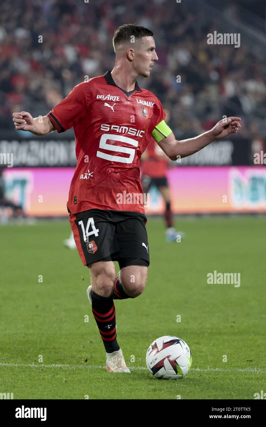 Benjamin Bourigeaud of Rennes during the French championship Ligue 1 ...