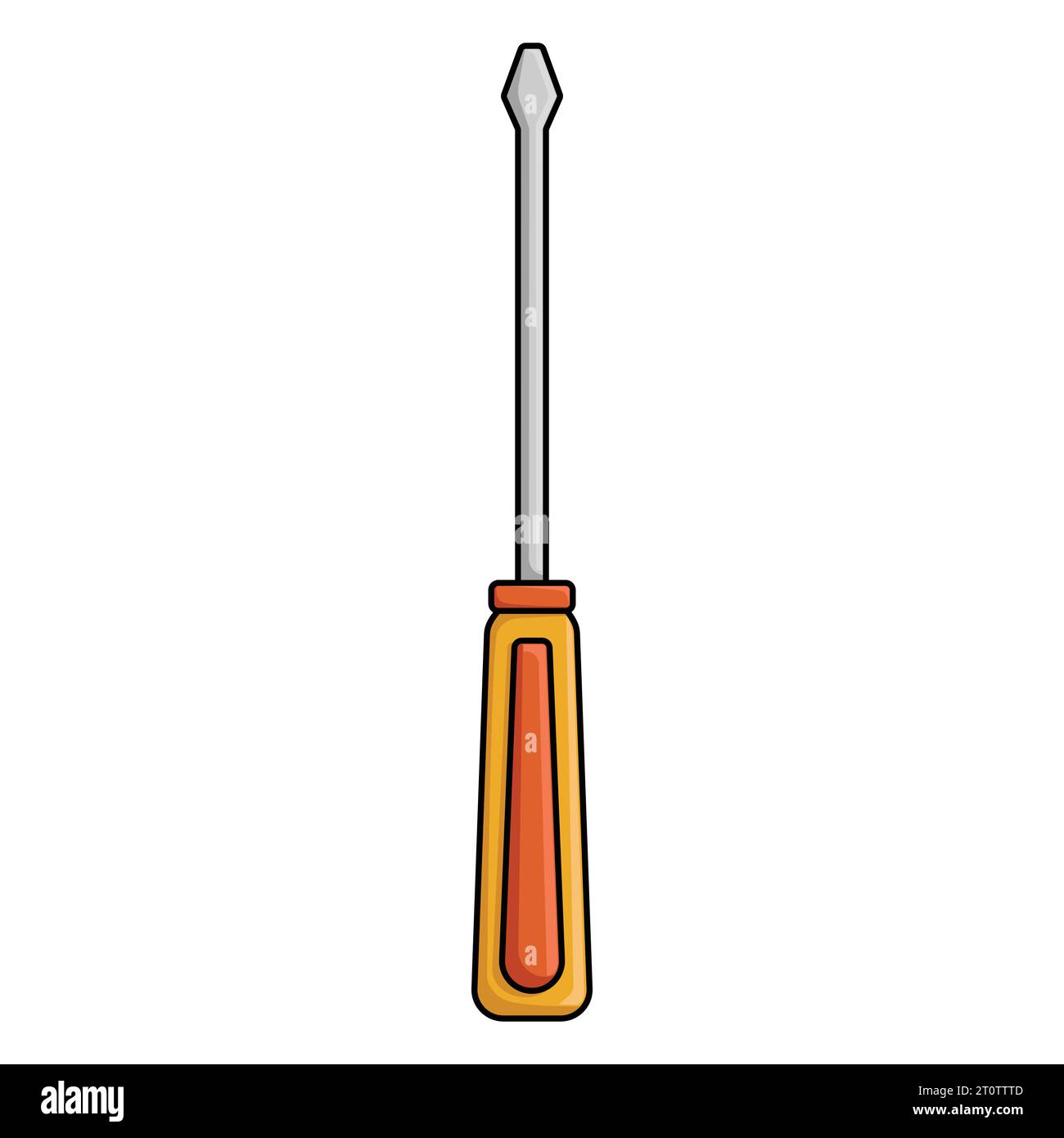 screwdriver tool icon over white background vector illustration Stock ...