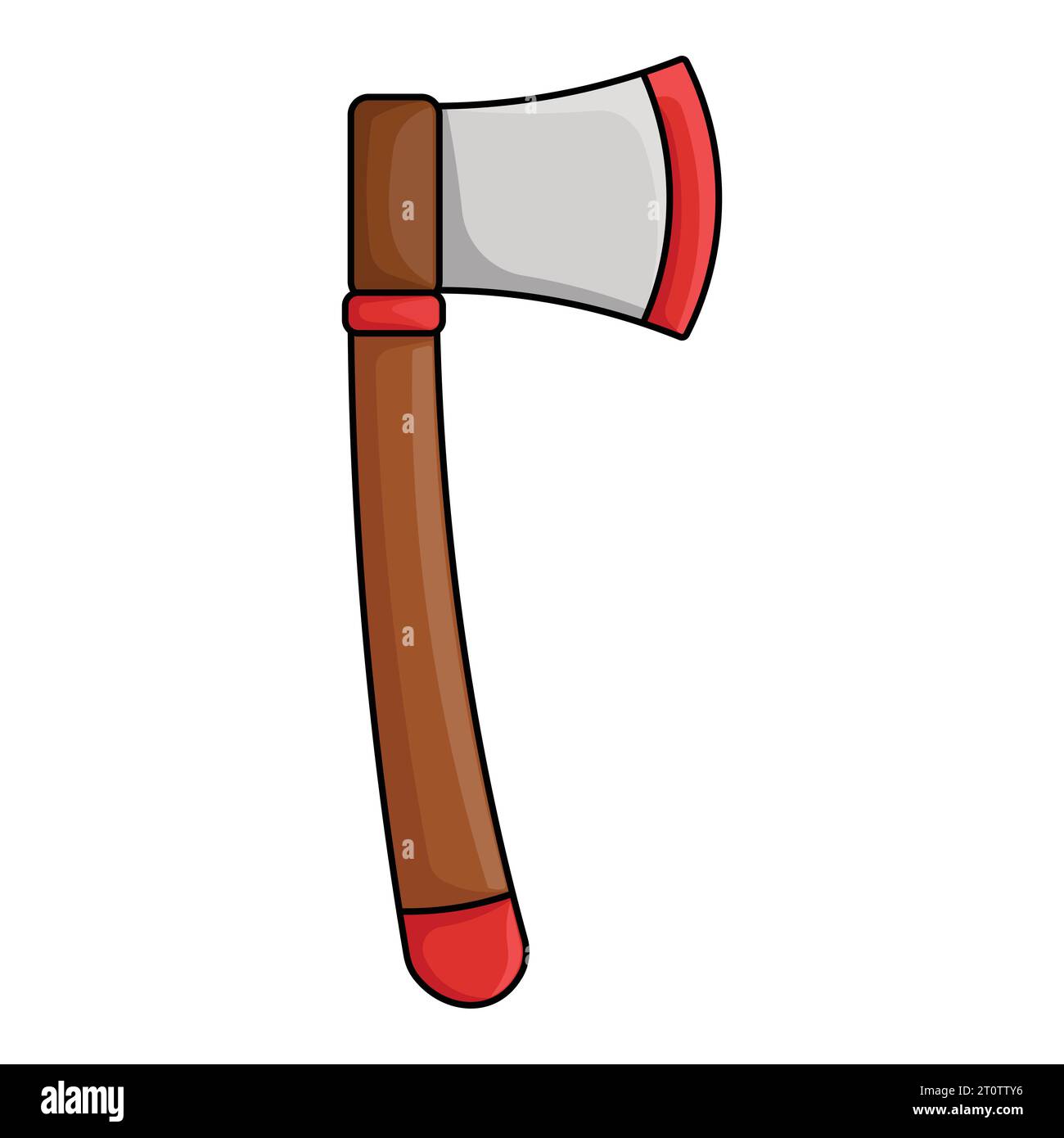Axe icon in cartoon style isolated on white background vector ...
