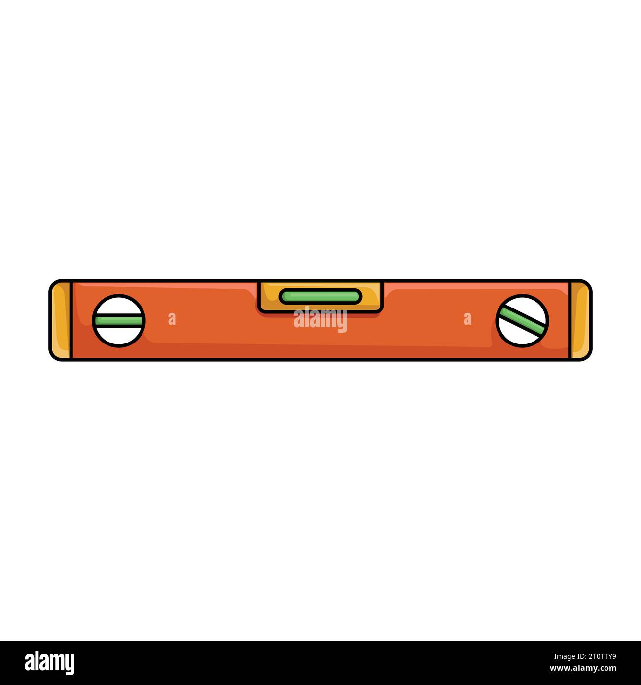 construction level tool icon image vector illustration design orange ...