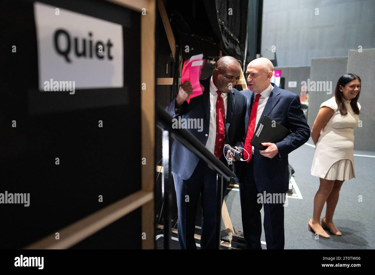 Shadow Foreign secretary David Lammy (left), shadow defence secretary ...