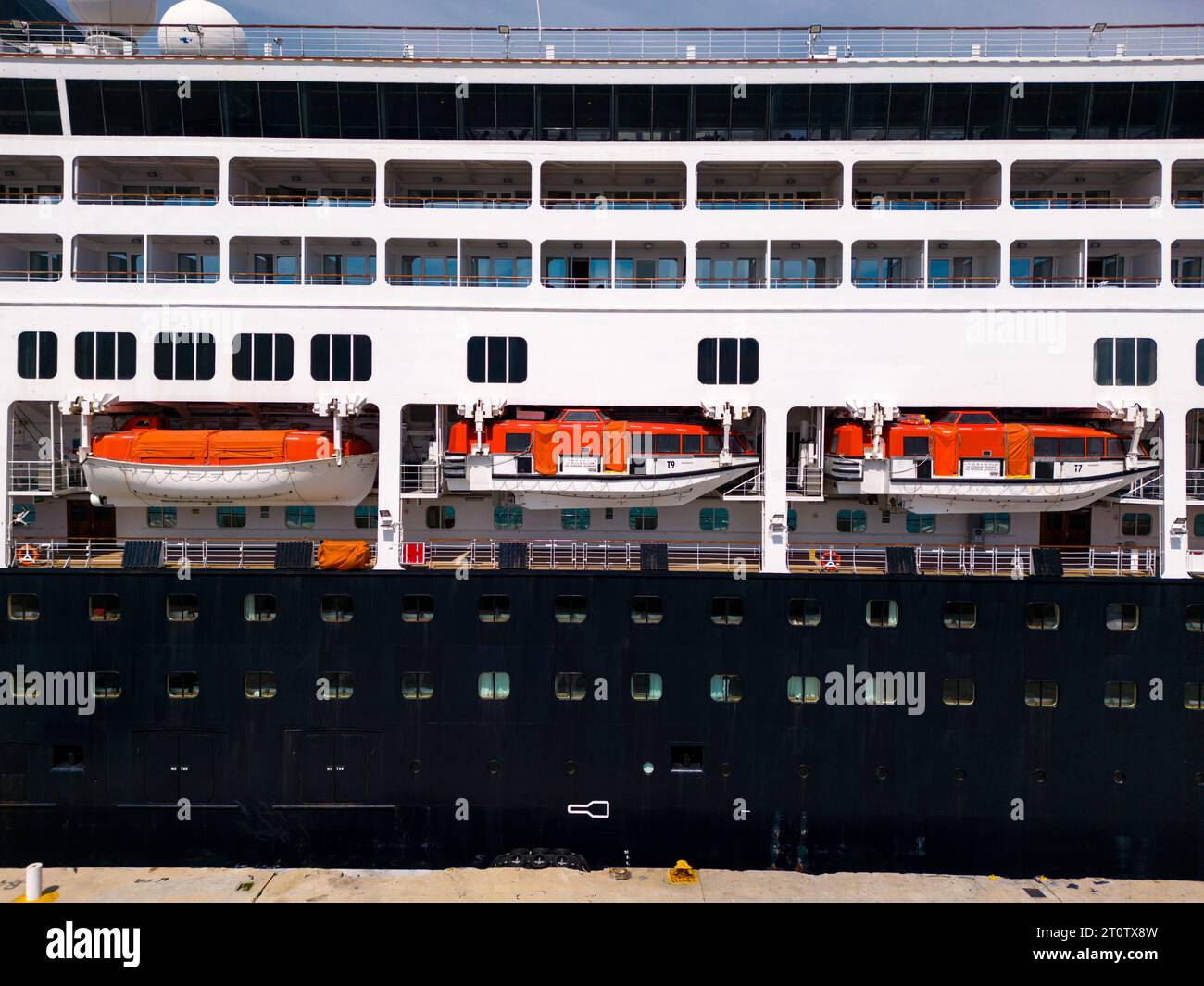 Lifeboats on a cruise ship are a crucial safety feature, ensuring ...