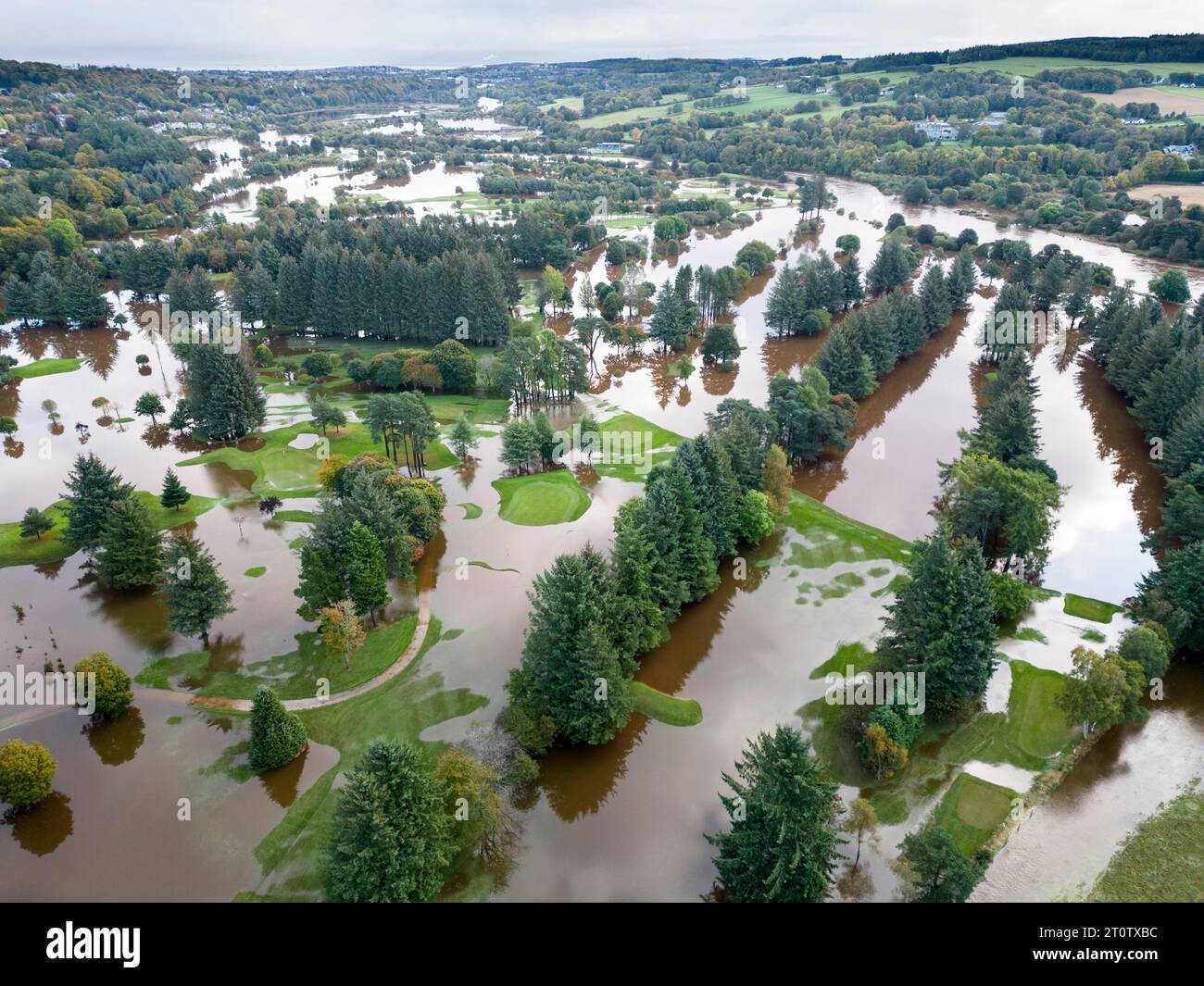 River floodplain scotland flooded hi-res stock photography and images ...