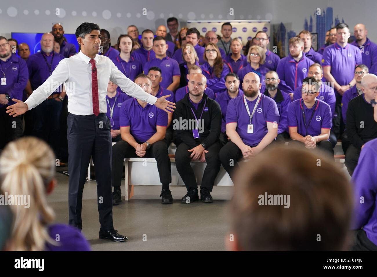 Prime Minister Rishi Sunak hosts a PM Connect event at the Currys ...