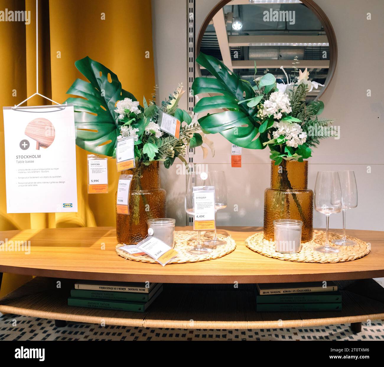 Paris, France - Aug 31, 2023: Within the IKEA Swedish furniture store ...