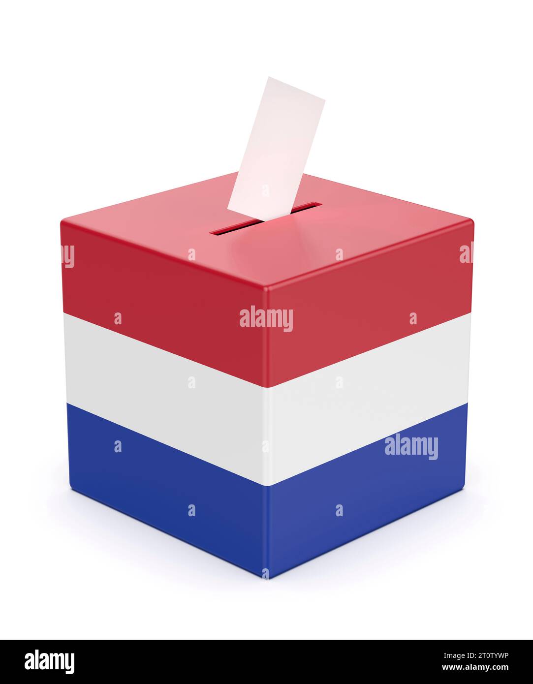 Ballot box with the flag of Netherlands, concept image for election in ...