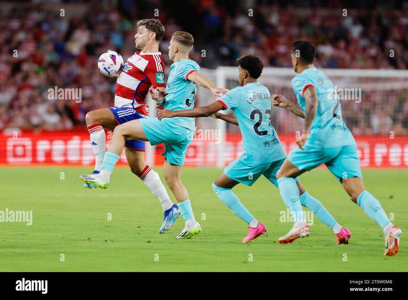 Lucas Boye of Granada CF in action during the Spanish championship La ...