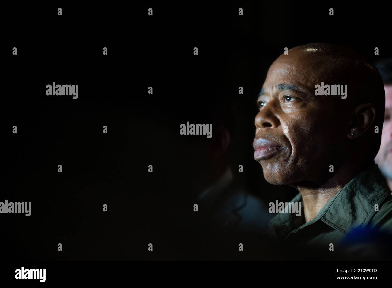 New York City mayor Eric Adams speaks during a press conference in ...