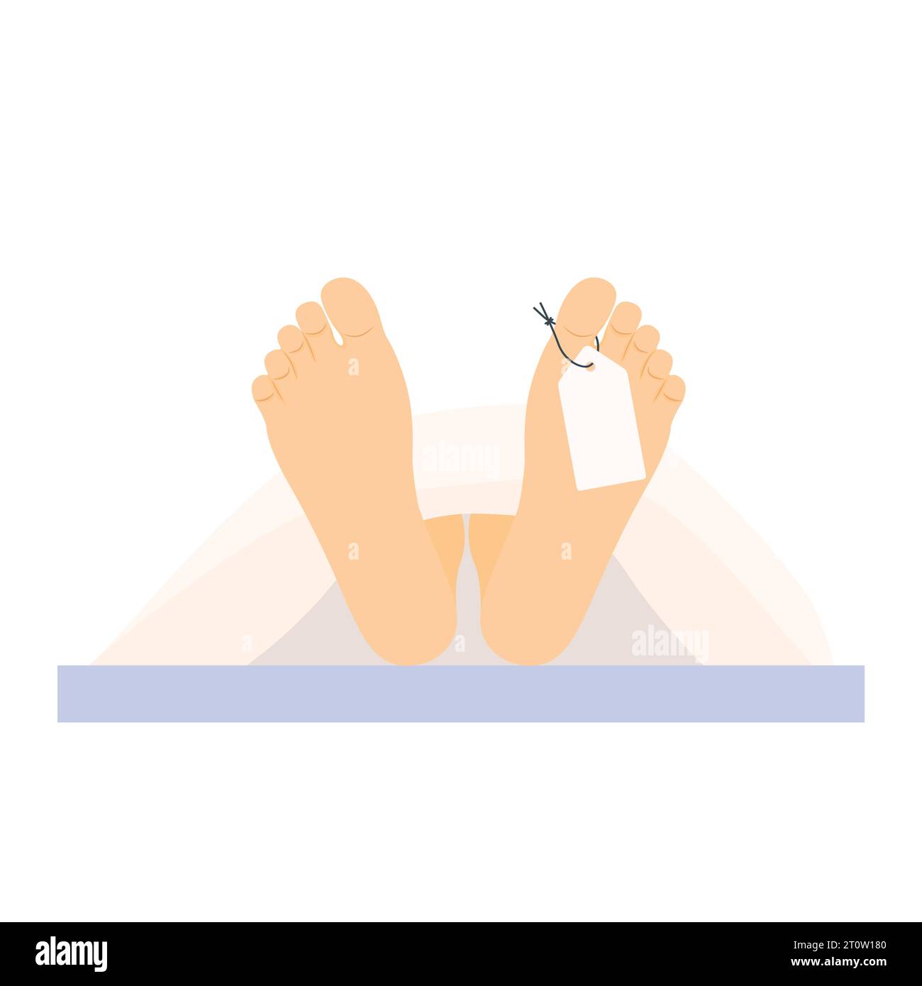 dead man in the morgue- vector illustration Stock Vector Image & Art ...