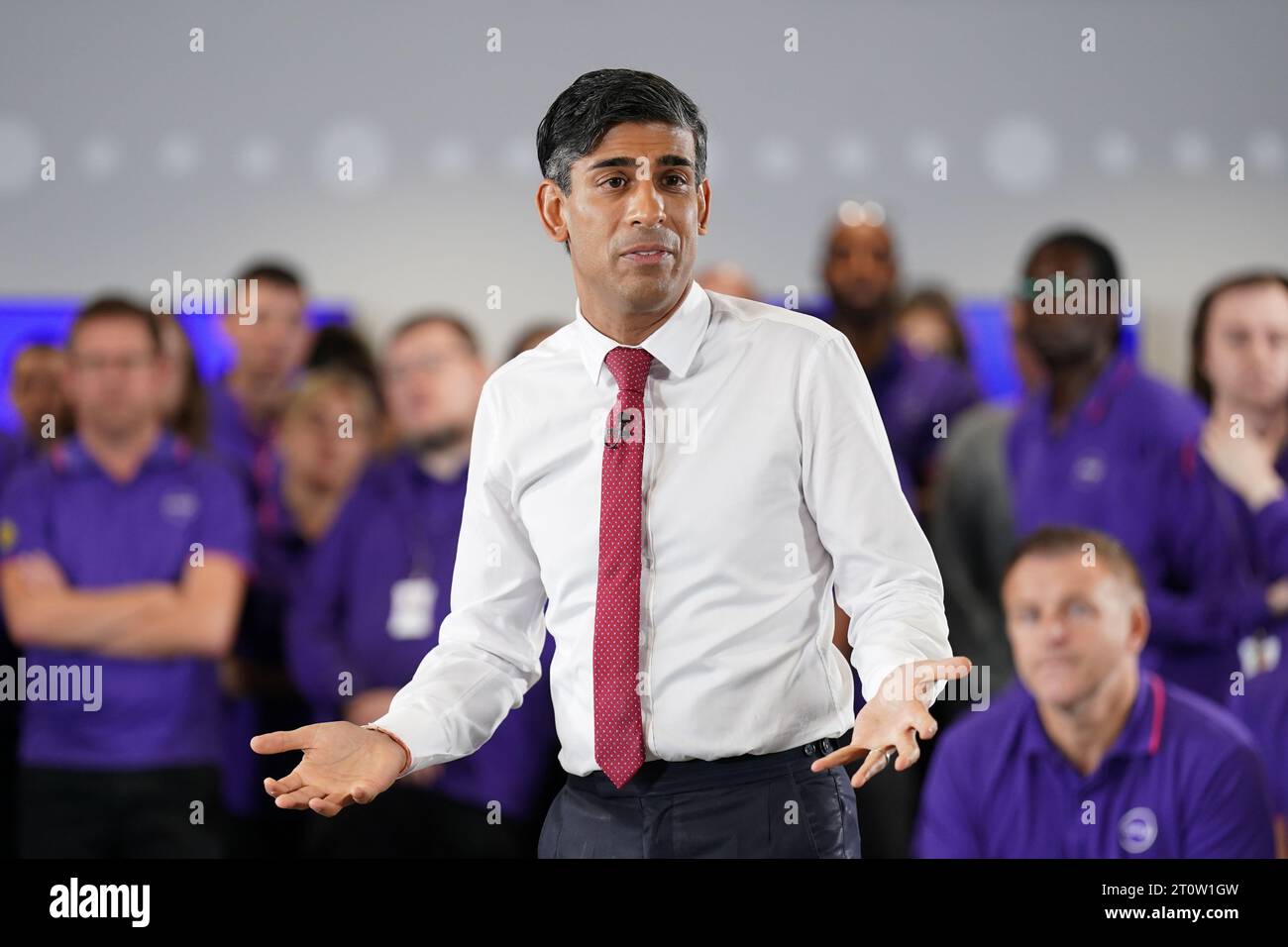 Prime Minister Rishi Sunak hosts a PM Connect event at the Currys ...