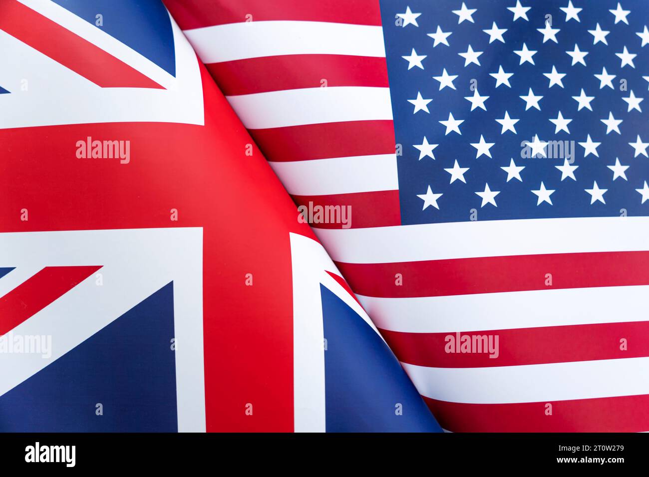 Background of the flags of the USA and Great Britain. The concept of ...
