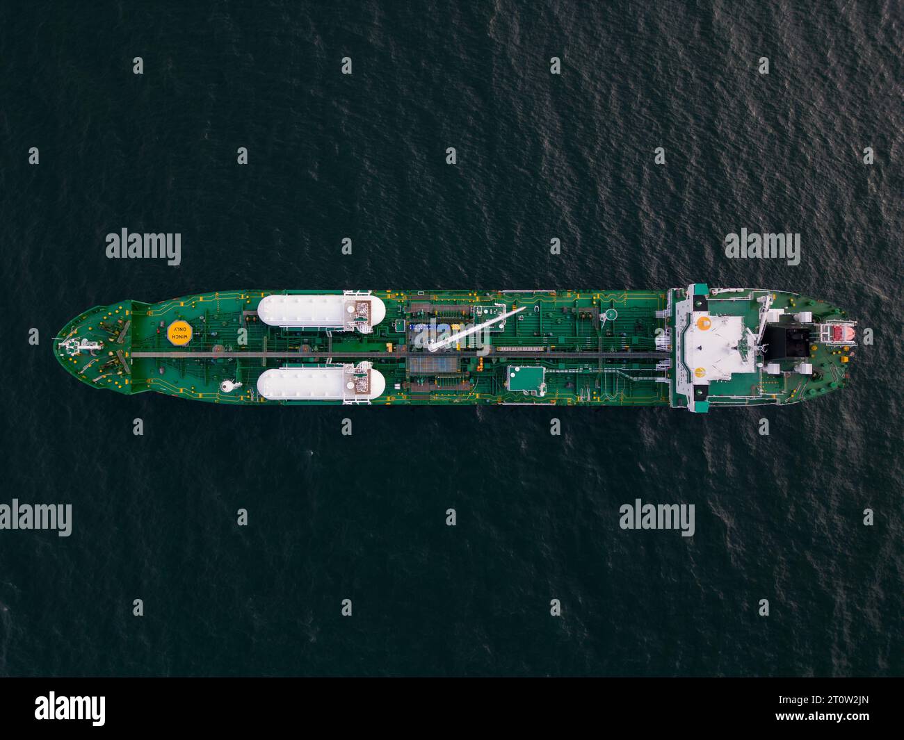 Top view oil tanker sea hi-res stock photography and images - Alamy