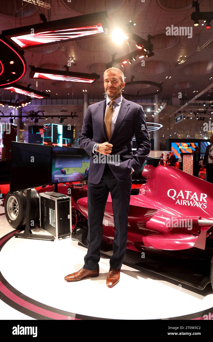 Doha, Qatar. 05th Oct, 2023. English former football player David ...