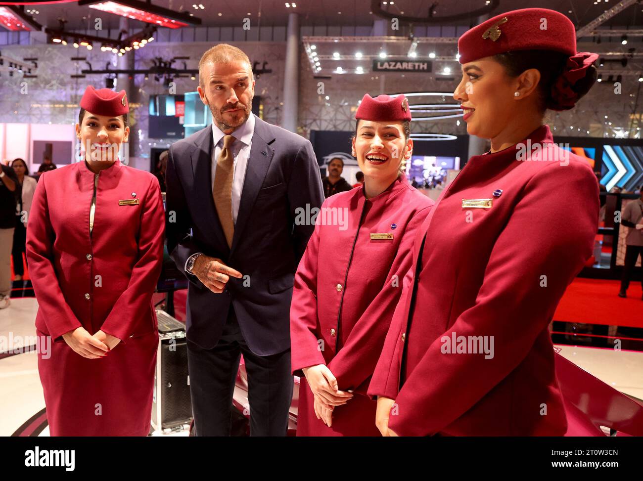 Doha, Qatar. 05th Oct, 2023. English former football player David ...