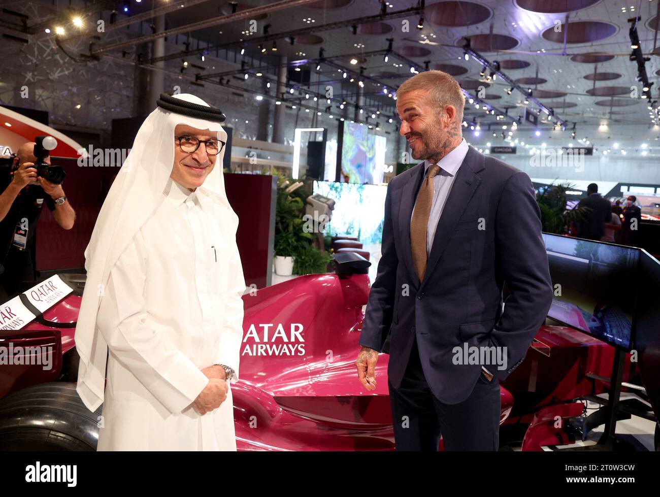 Doha, Qatar. 05th Oct, 2023. English former football player David ...