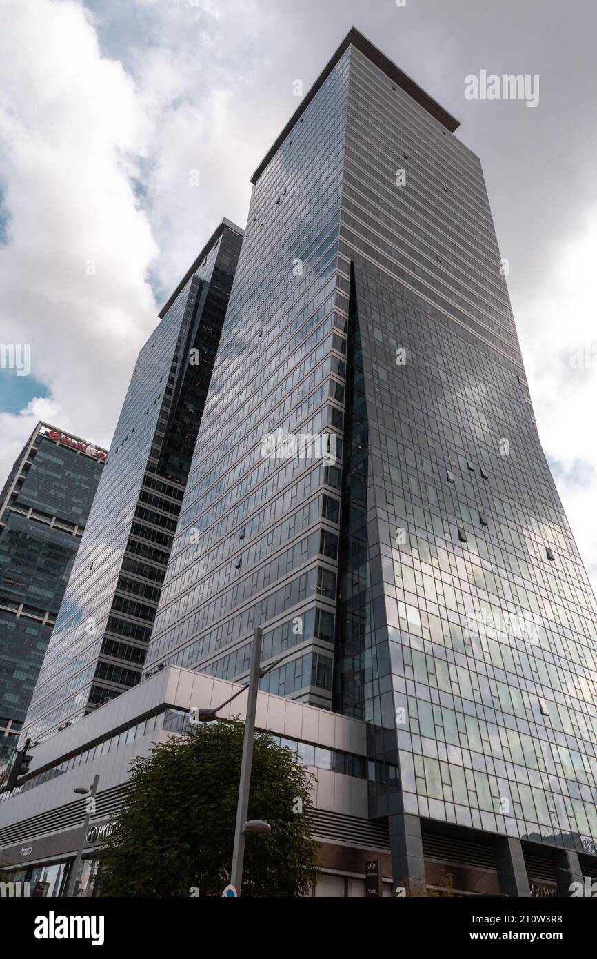 Tel Aviv, Israel - October 4, 2023: Modern skyscrapers in the financial ...