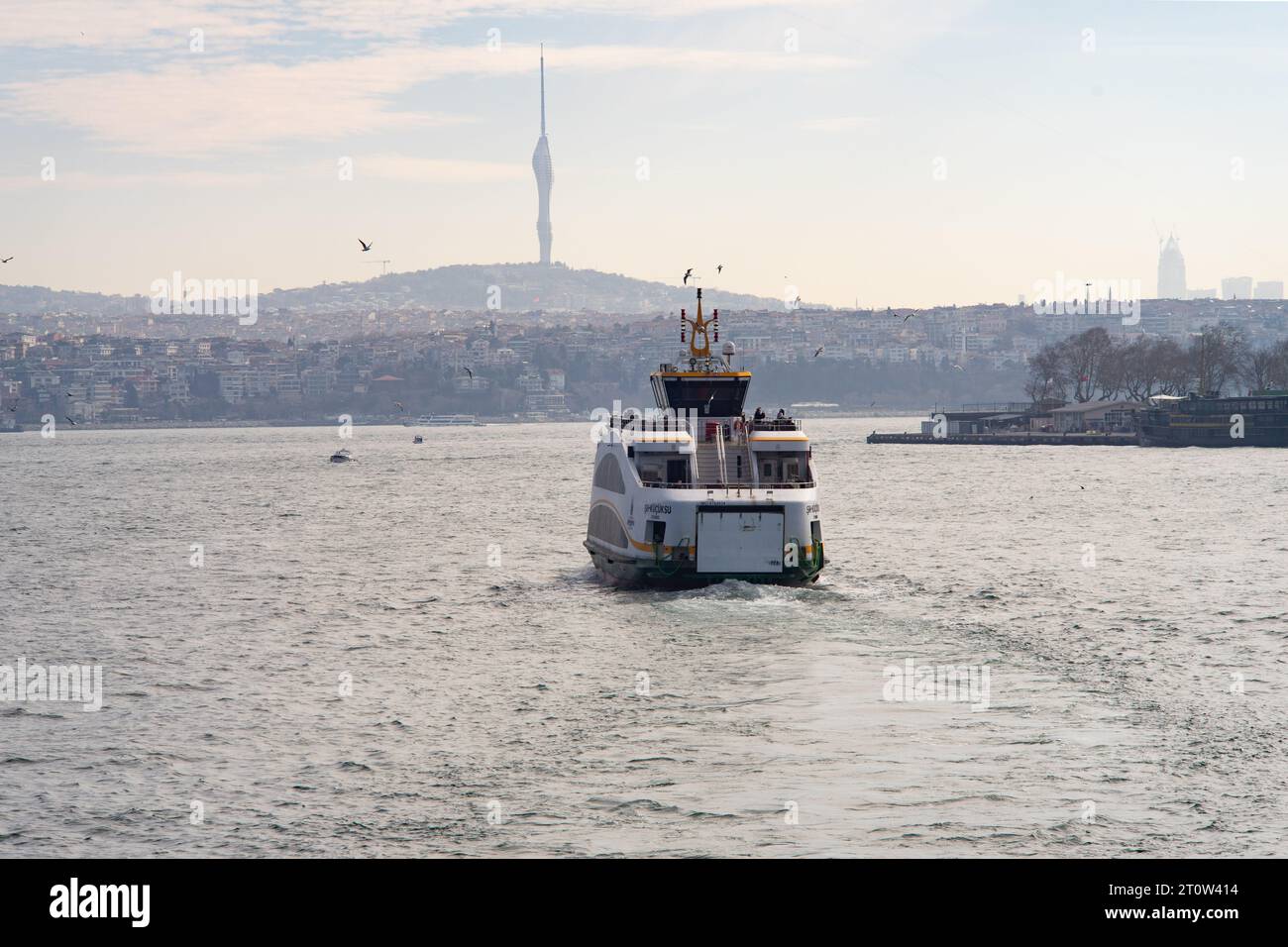 boat crossing the bosphorus Stock Photo - Alamy