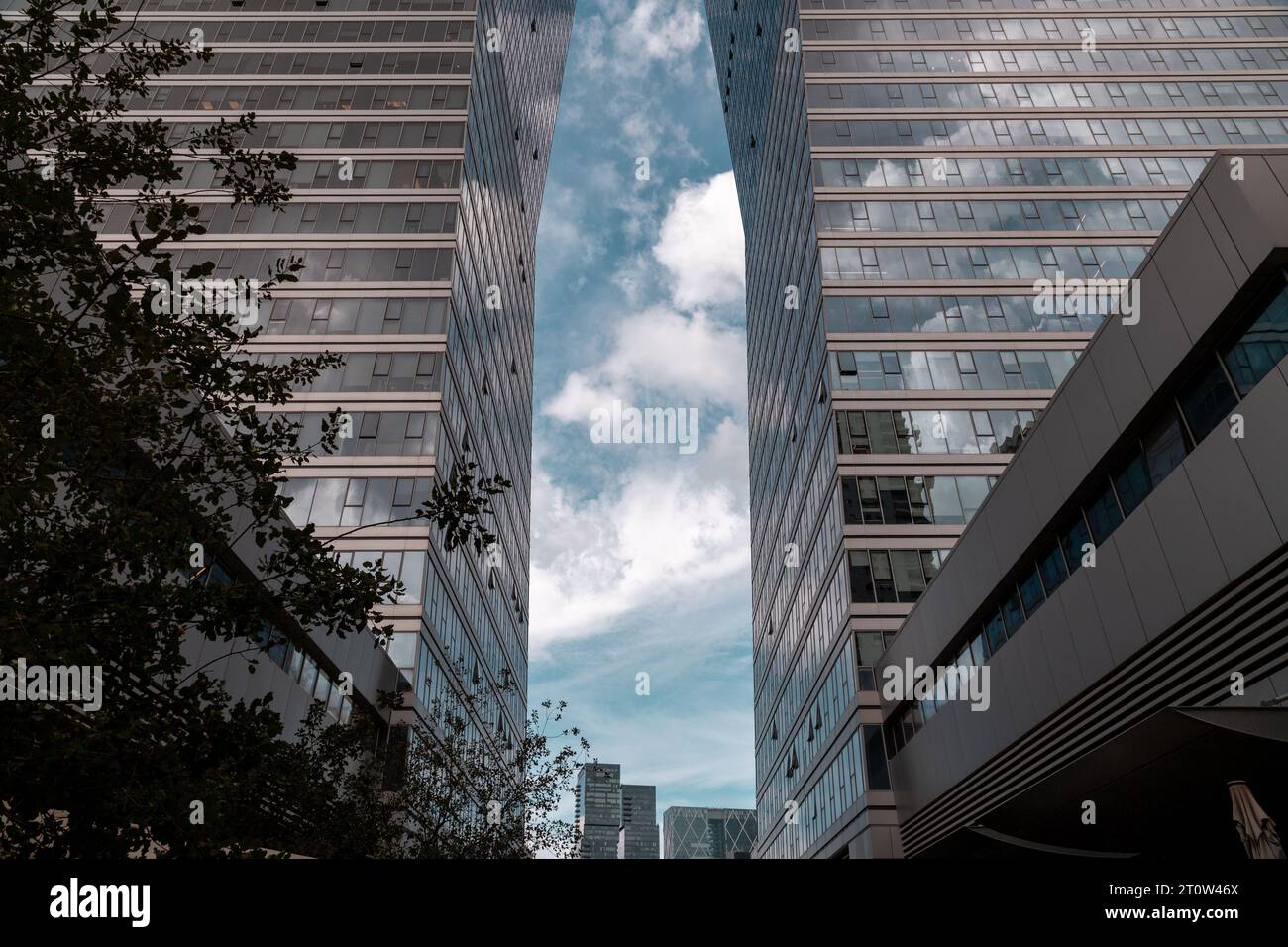 Tel Aviv, Israel - October 4, 2023: Modern skyscrapers in the financial ...