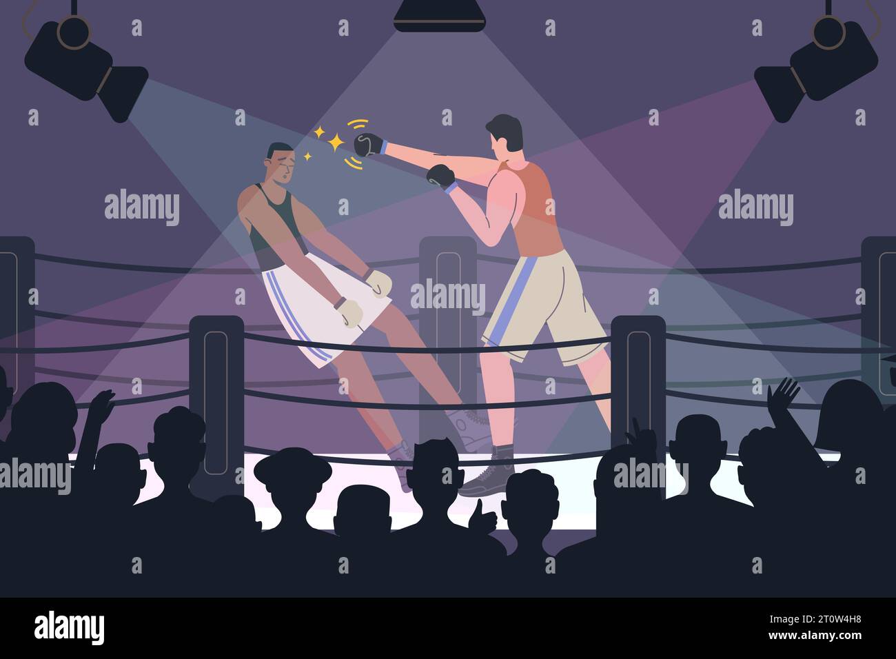 Kick boxing not woman match Stock Vector Images - Alamy