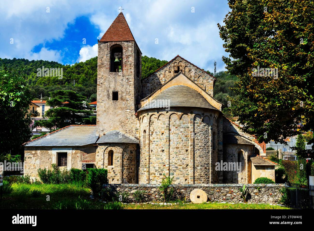 The central apse and the bell tower. The San Paragorio (XI century ...