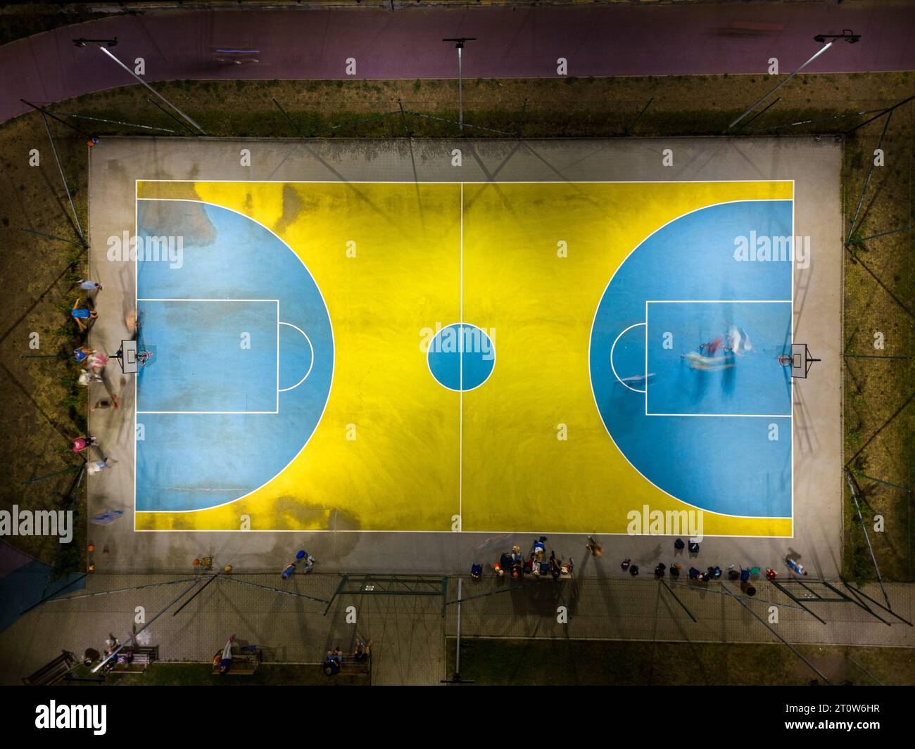 Basketball children aerial hi-res stock photography and images - Alamy