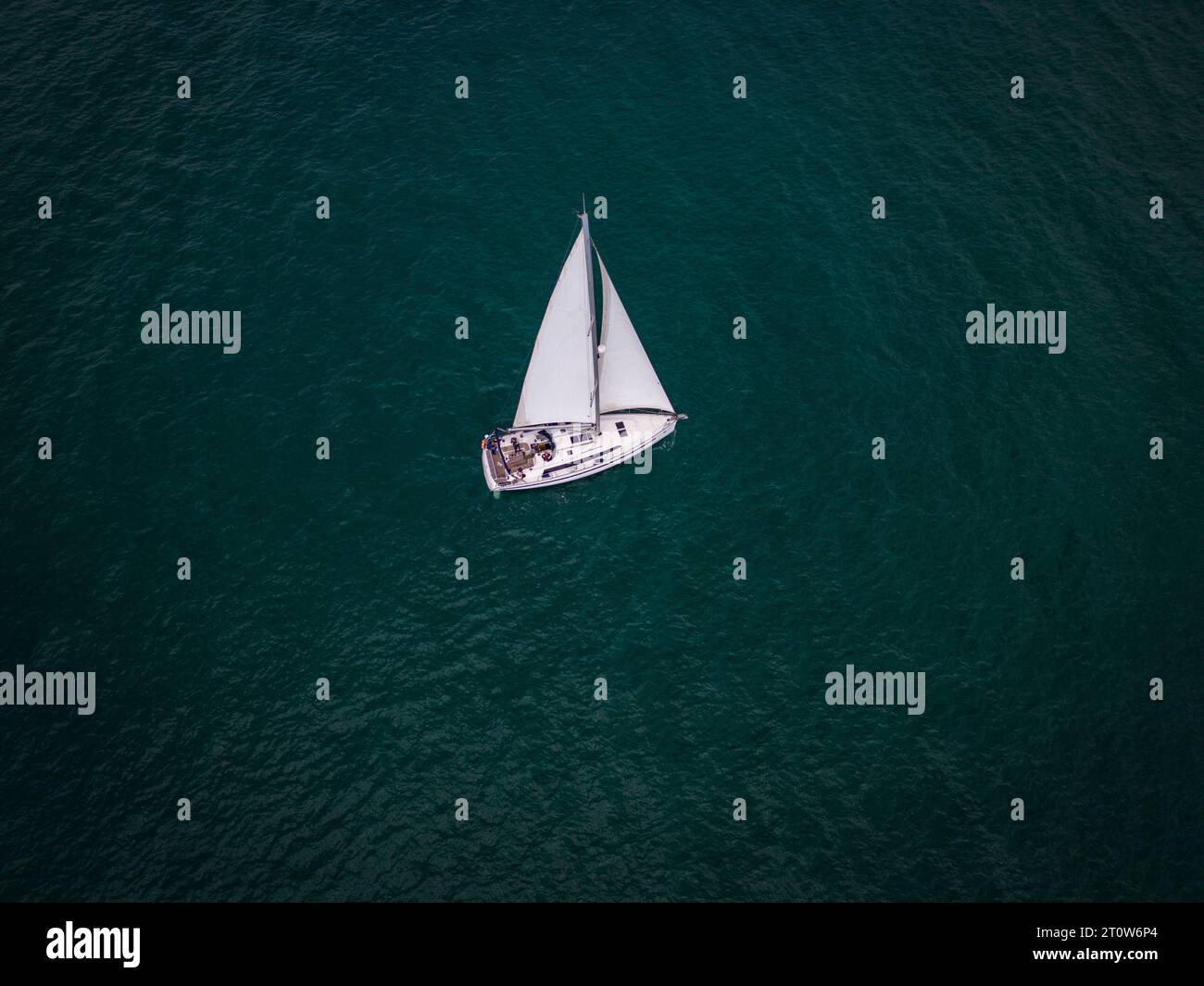 Aerial view majestic ship gliding hi-res stock photography and images ...