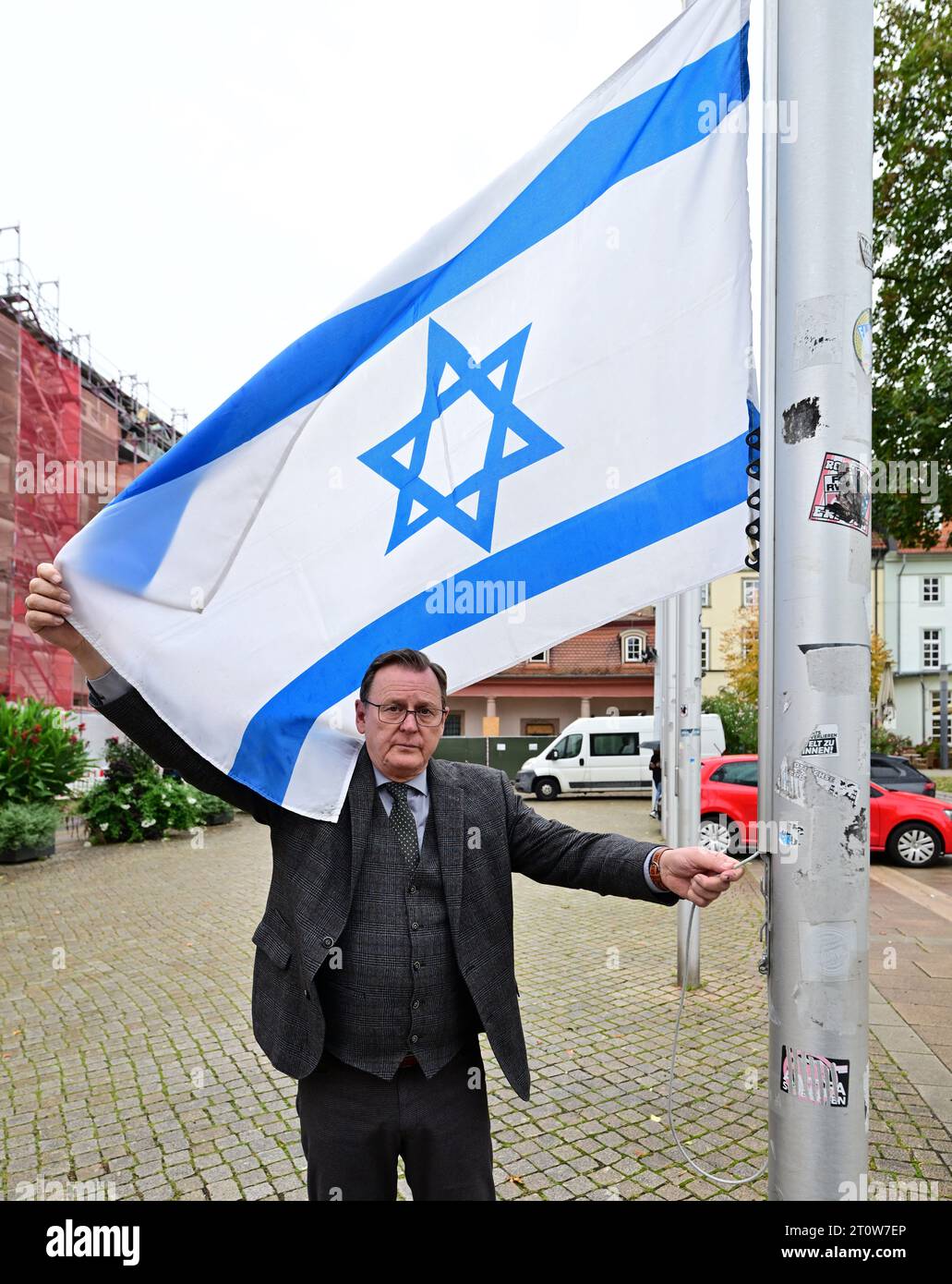Erfurt, Germany. 09th Oct, 2023. Bodo Ramelow (Die Linke), Prime ...