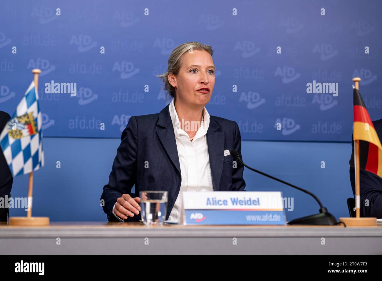 Berlin, Germany. 09th Oct, 2023. Alice Weidel, leader of the AfD ...