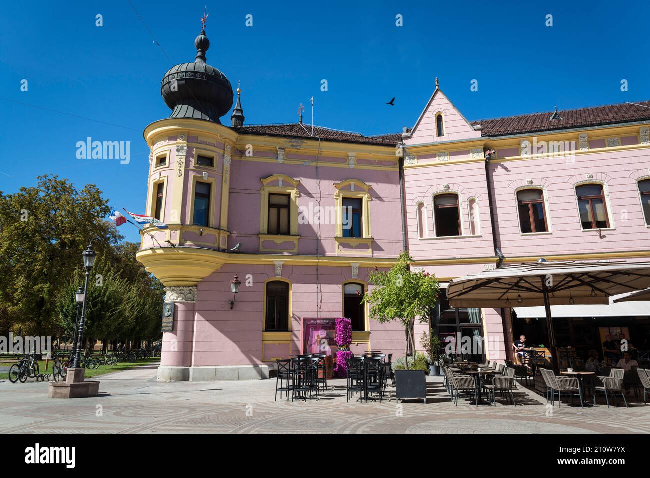 Baroque city centre, Vinkovci, Eastern Slavonia, Croatia Stock Photo ...