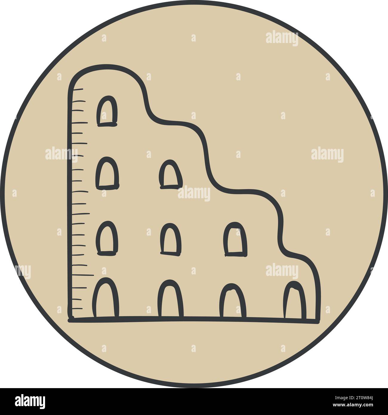 Rome colosseum downtown cityscape landscape Stock Vector Images - Alamy