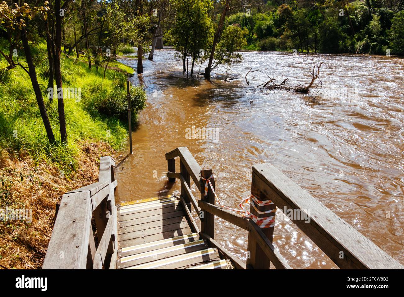 Yarra River Flooding in Warrandyte Australia Stock Photo - Alamy