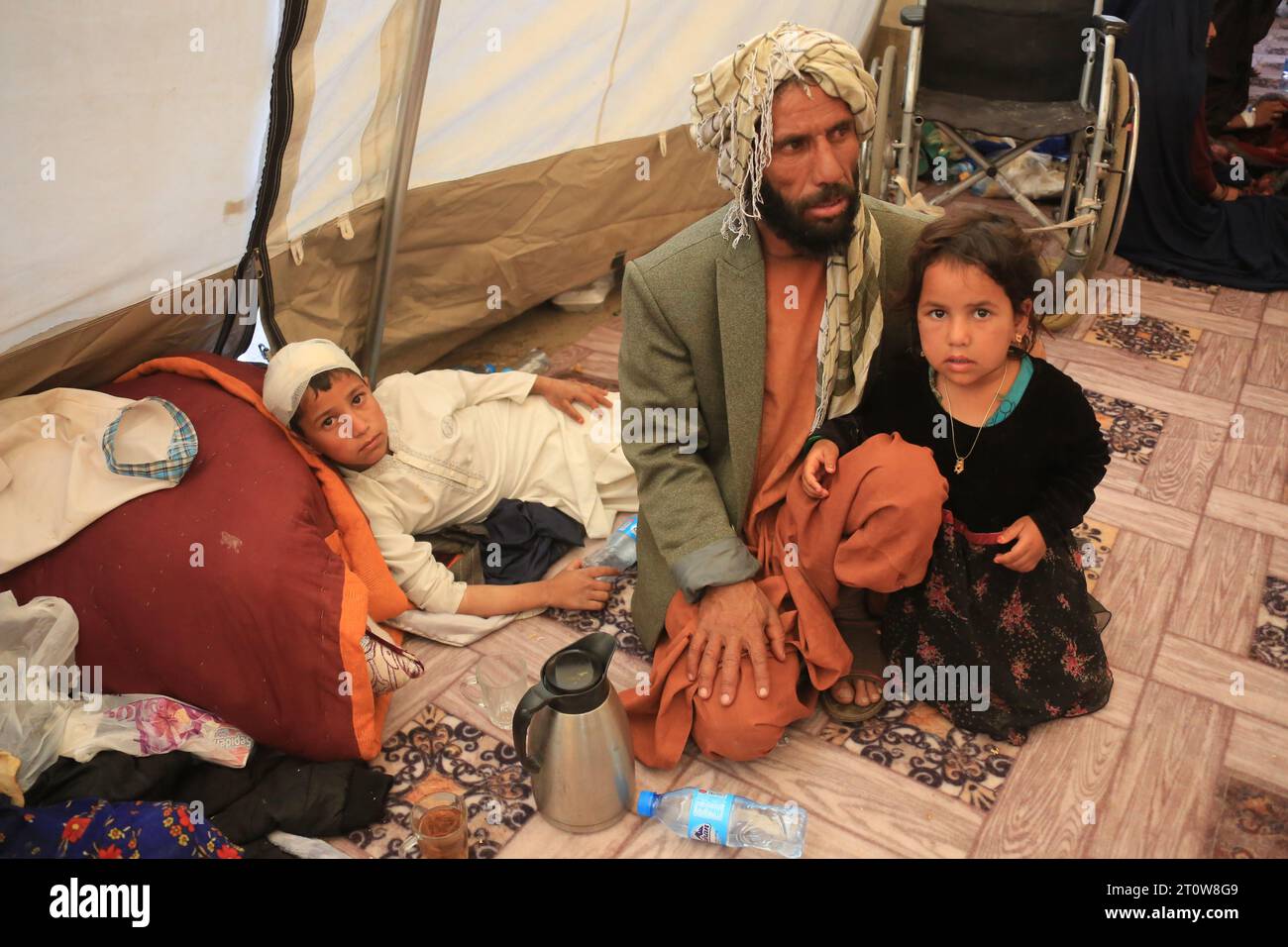 Herat. 9th Oct, 2023. This photo taken on Oct. 9, 2023 shows people ...