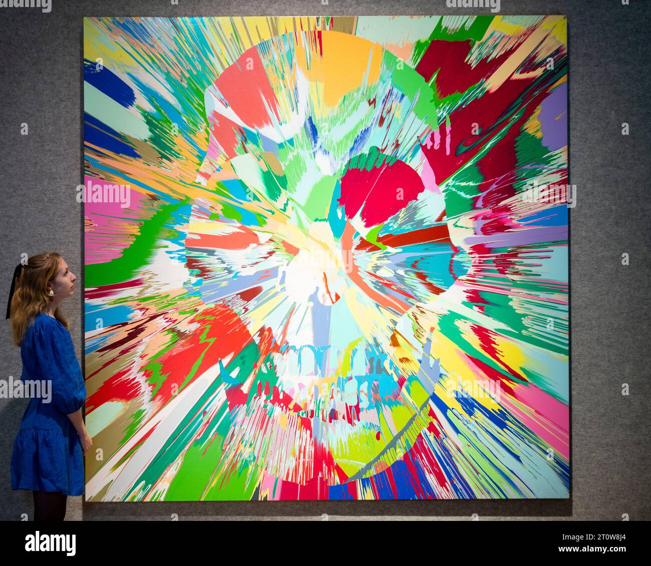 London, UK. 9 October 2023. A staff member with 'Beautiful Atlacoya ...