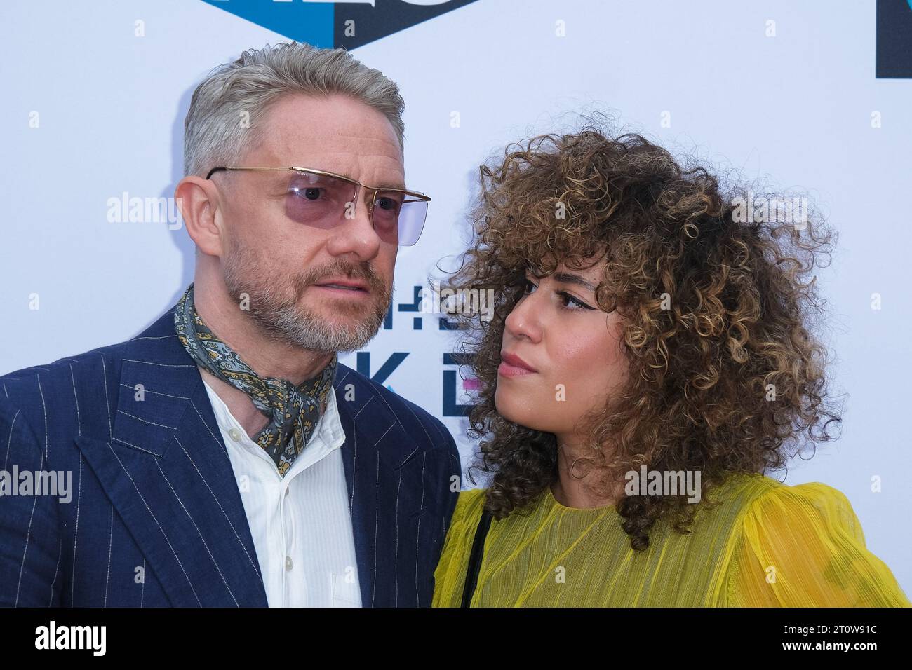 Martin Freeman and Rachel Mariam photographed during the Global ...