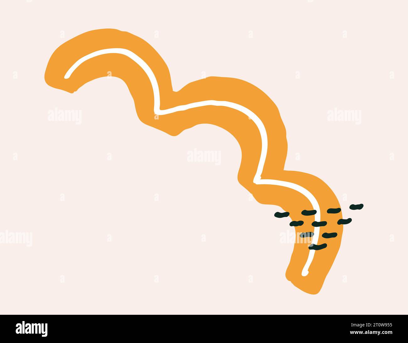 Naive playful abstract shapes background. Brutal contemporary figure ...