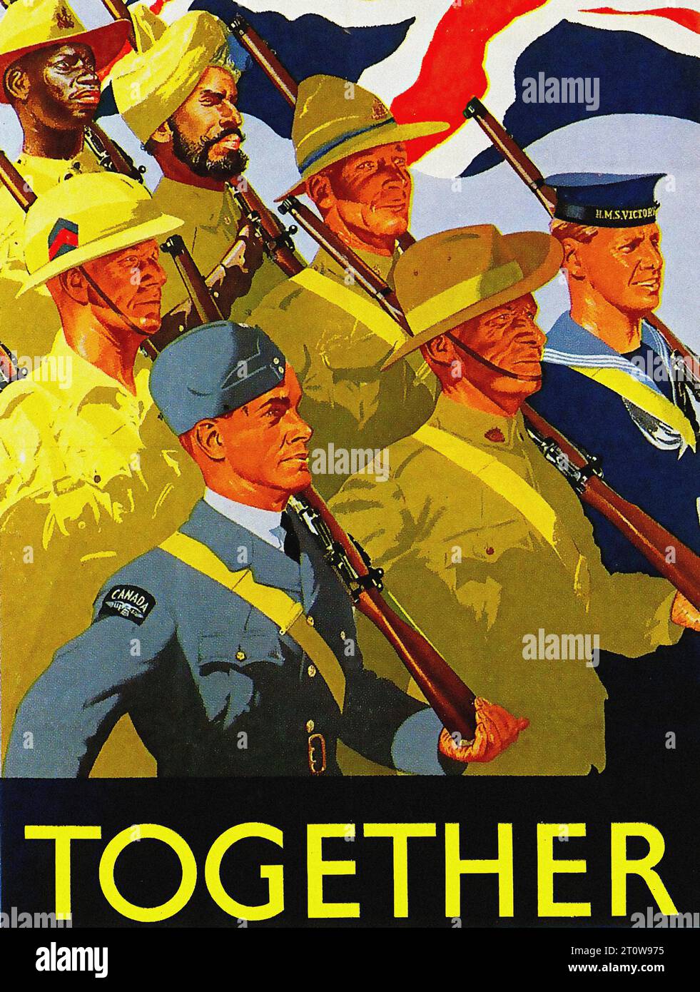 British propaganda , World War II era - “TOGETHER” A British World War ...