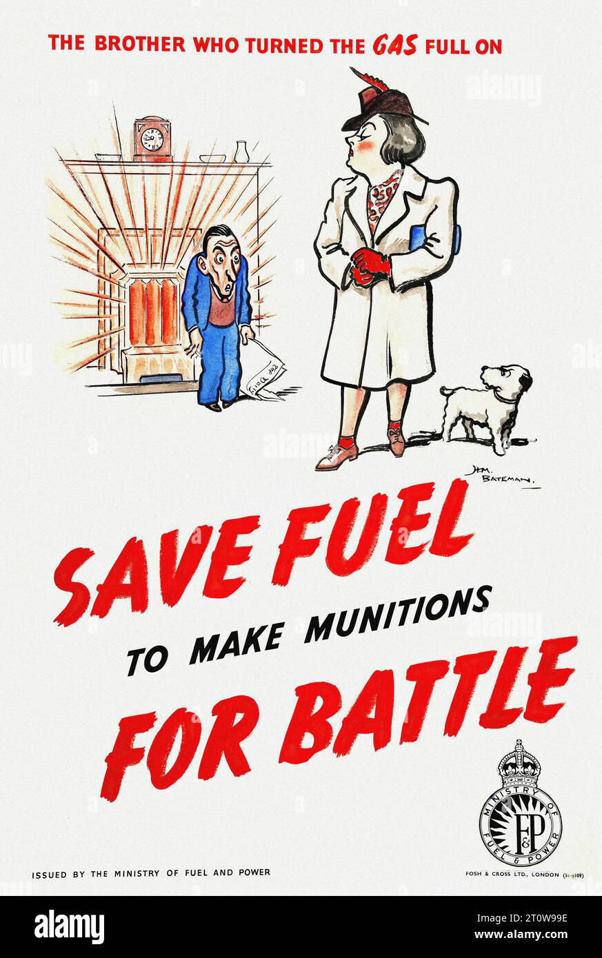 British propaganda , World War II era - “THE BROTHER WHO TURNED THE GAS ...
